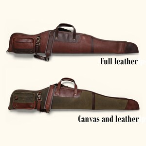 Handmade Leather Rifle Bag Canvas Rifle Bag Waxed Canvas - Etsy