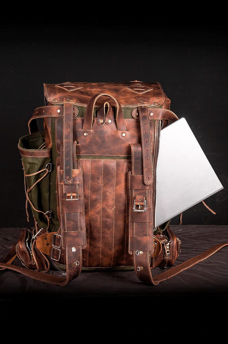 Bestseller 8 Laptop-travel Backpack Models | Leather and Canvas or Full ...