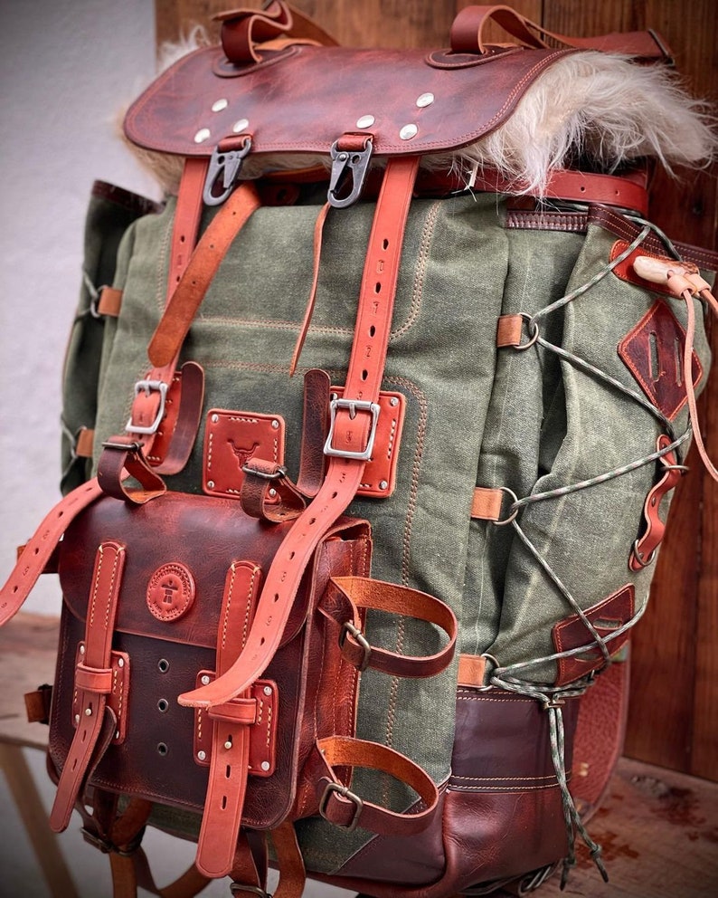 Custom Limited Discount 45L Handmade Leather Backpack - Etsy