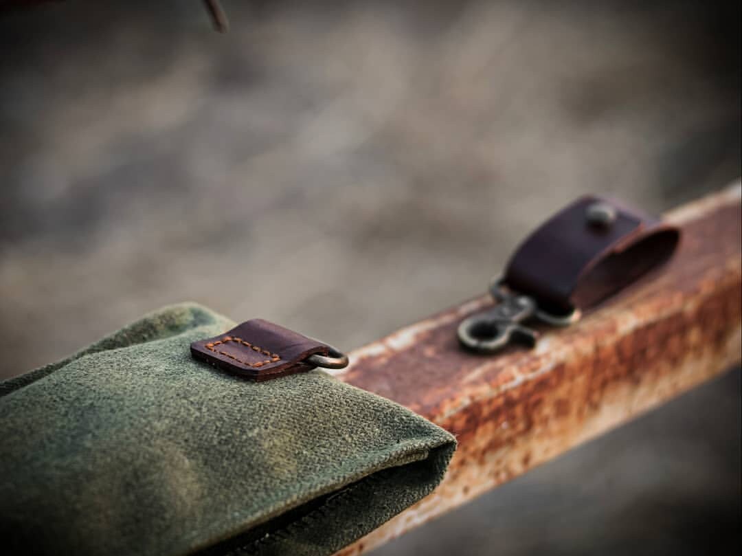 Full Bushcraft Bundle Set Details Canvas and Leather Knife Bag - Etsy