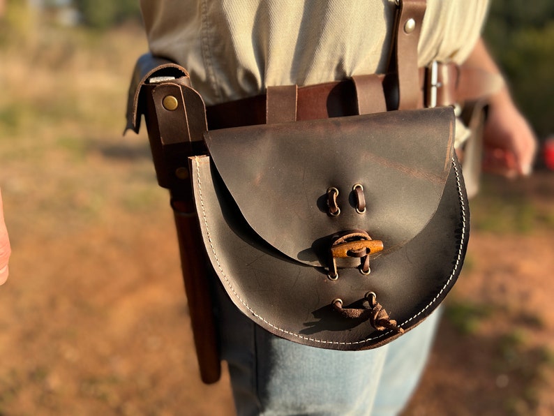 Handmade | Cartridge Bag | Hunting Belt and Suspenders Kit With ...