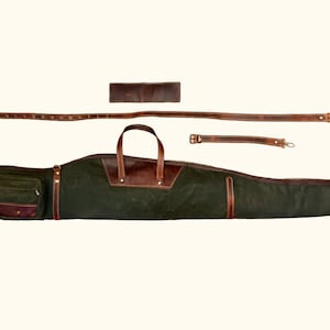 Handmade | Leather Rifle Bag | Canvas Rifle Bag | Waxed Canvas ...