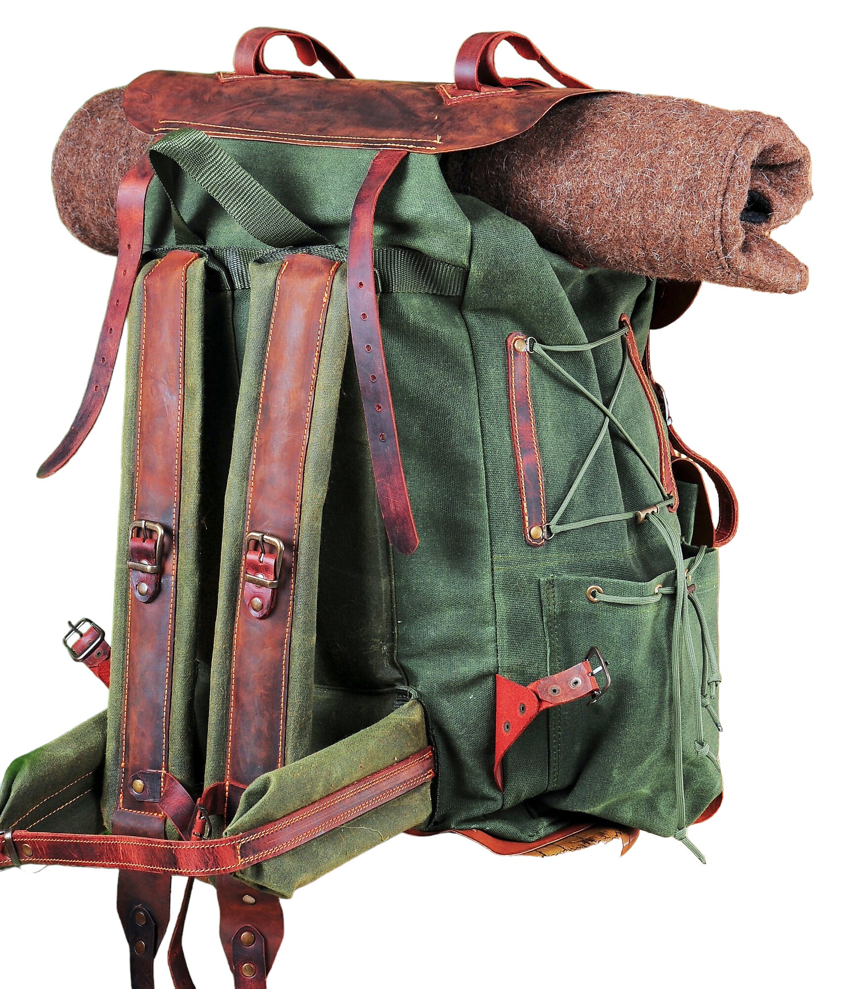 Hiking | Hiking Backpack | Hiking Bag | Leather and Canvas Backpack ...