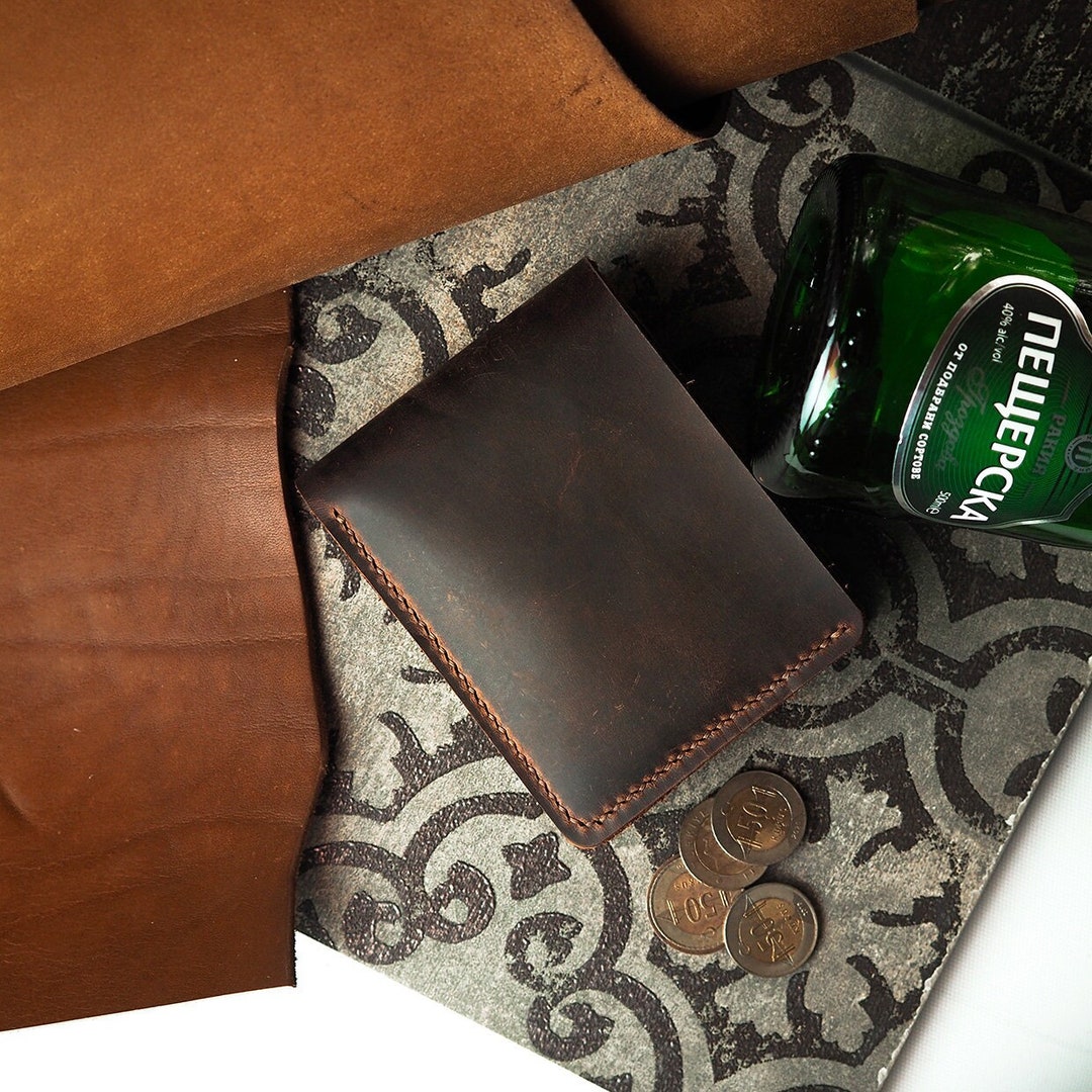 Handmade Wallet With Coin Pocket 2 Colour Tobacco and Brown ...