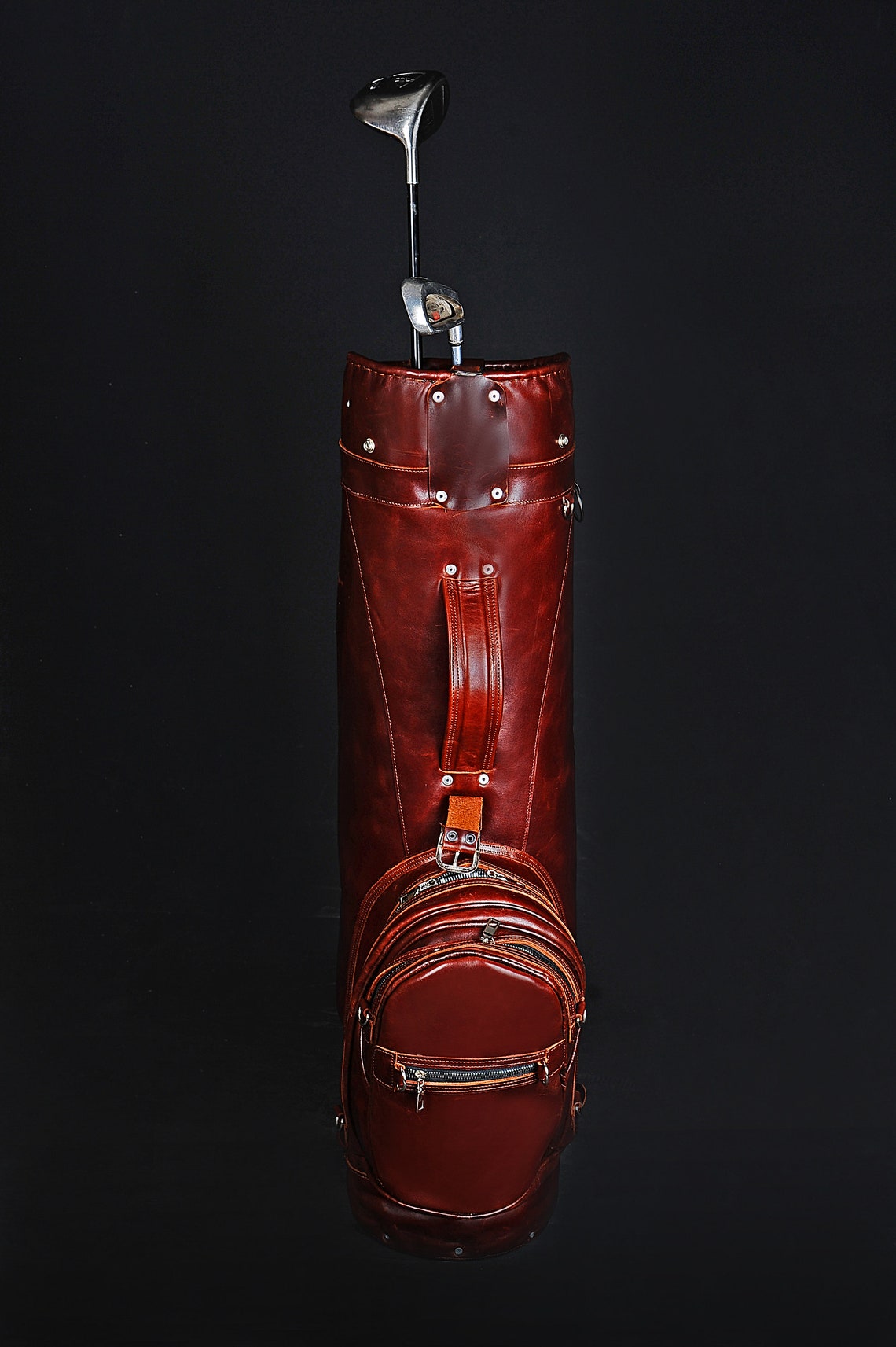 Limited | Reddish Brown Color | Handmade Leather Golf Bag | Tailor Made ...