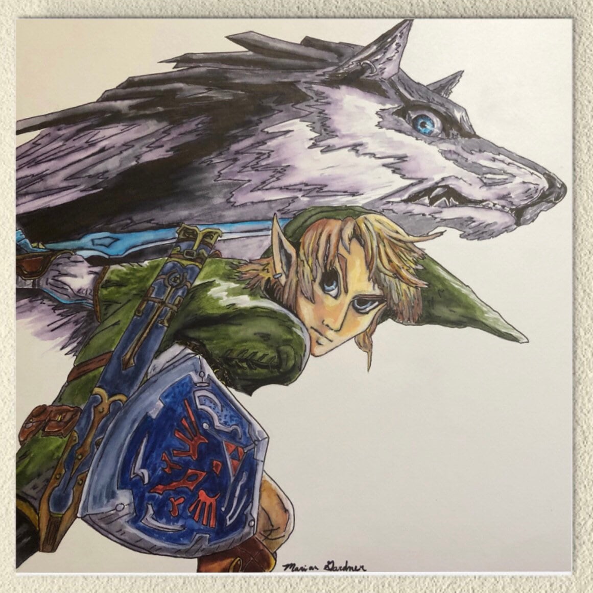 Twilight Princess Wolf Link Drawing