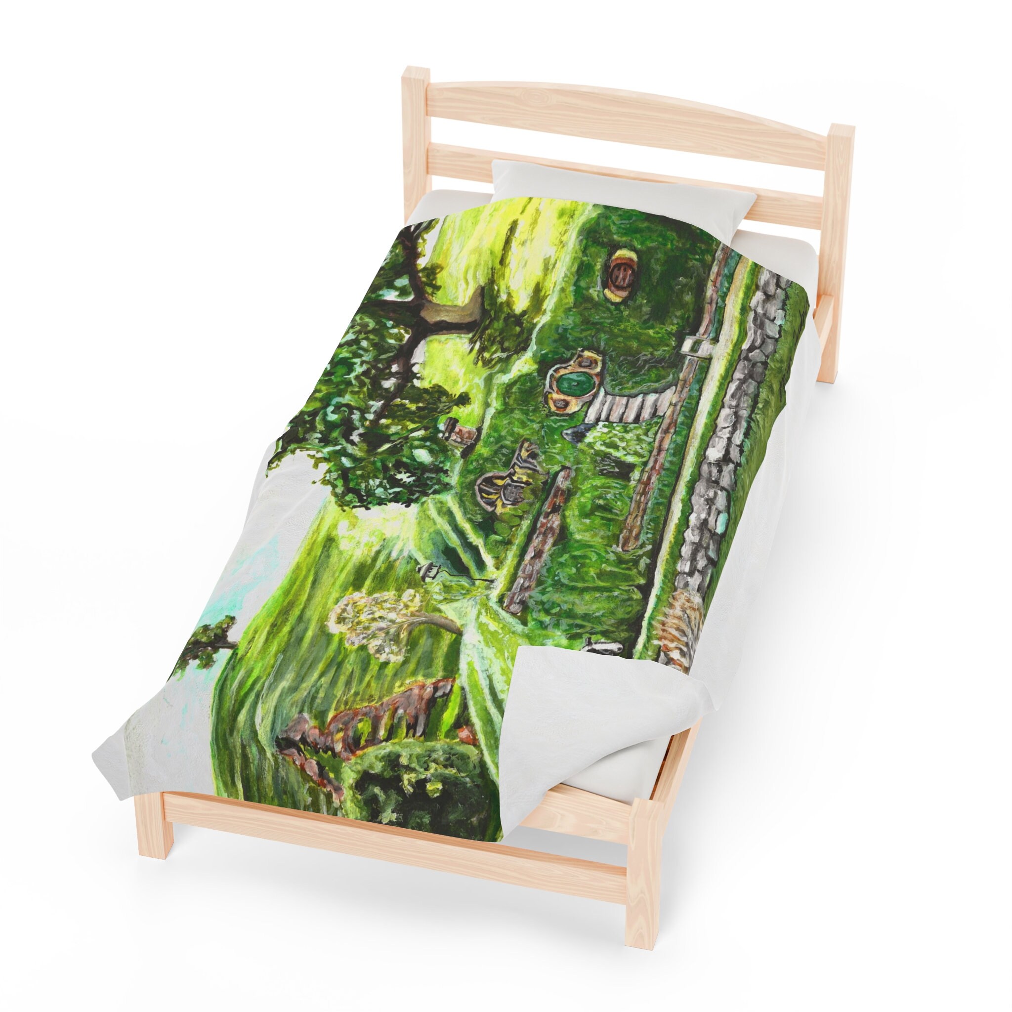 Bag-end, Lord of the Rings Inspired Velveteen Plush Blanket, LOTR Lover ...