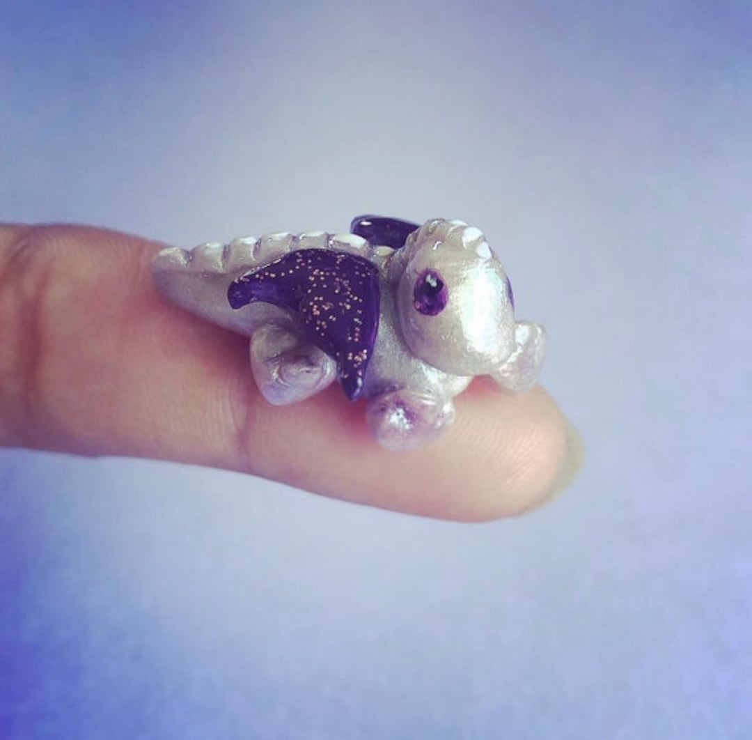 Tiny Dragon Sculpture-handmade|fantasy Creature|dragon Lover Gift ...