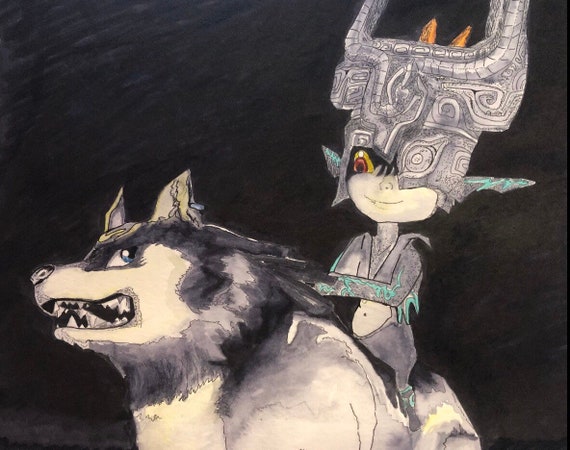 Wolf Link Twilight Princess Fan Art Wolf Midna The Legend Of Zelda