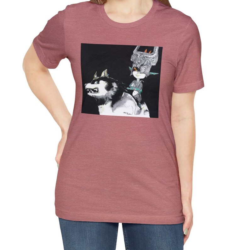 Midna and Wolf Link Art Unisex Jersey Short Sleeve Tee, Gamer Gift ...