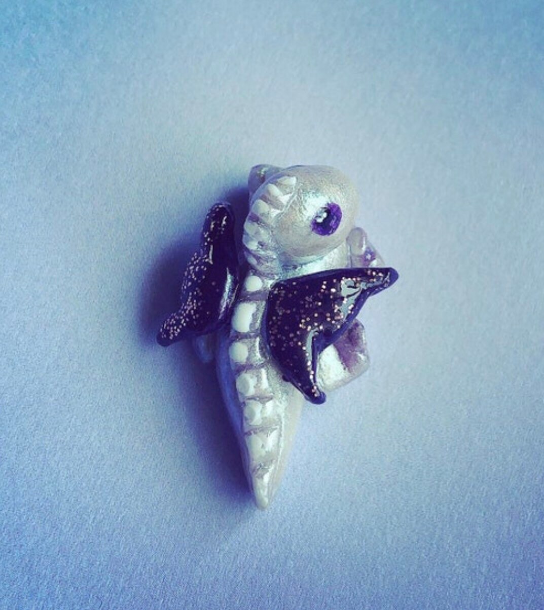 Tiny Dragon Sculpture-handmade|fantasy Creature|dragon Lover Gift ...