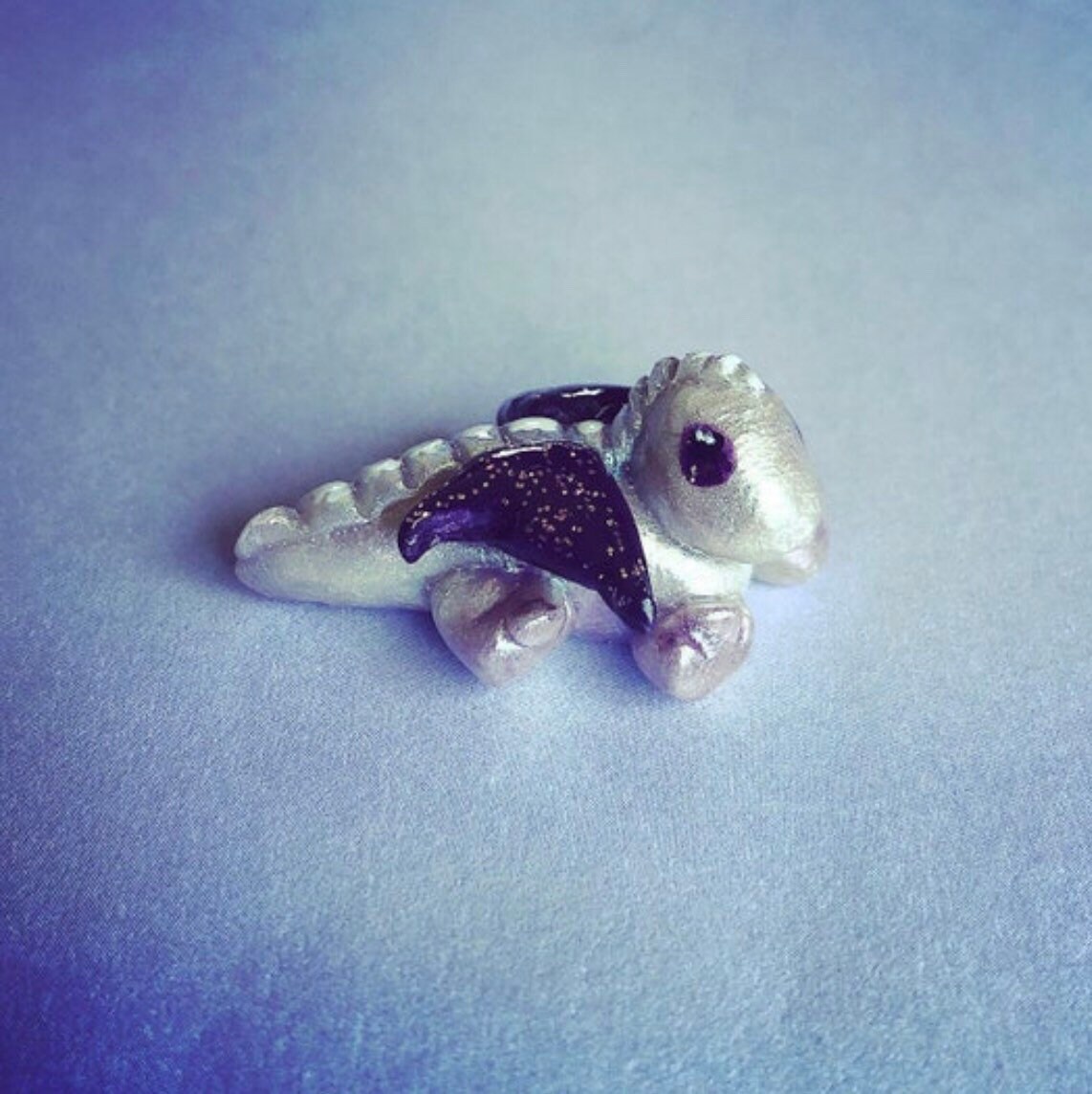 Tiny Dragon Sculpture-handmade|fantasy Creature|dragon Lover Gift ...