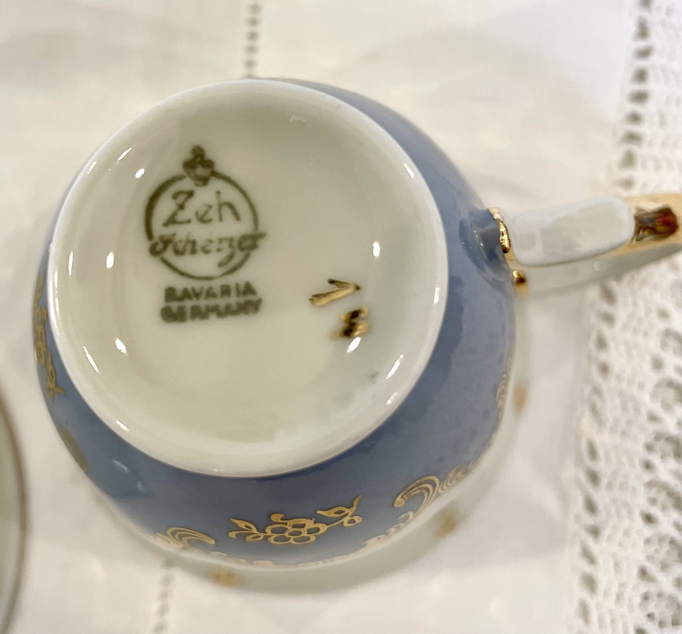 Lovely Small Vintage Zeh Schmerzer Coffee Cup and Saucer - Etsy