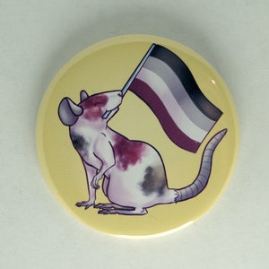 LGBTQ Pride Rat Pin Badges 58mm - Etsy