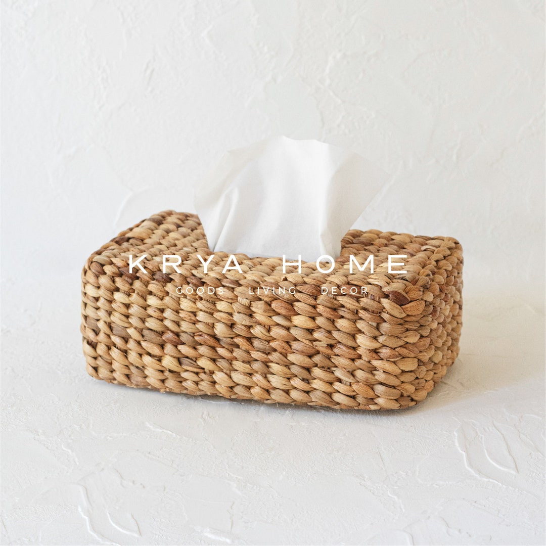 Natural Waterhyacinth Tissue Box Tissue Box Cover Tissue - Etsy