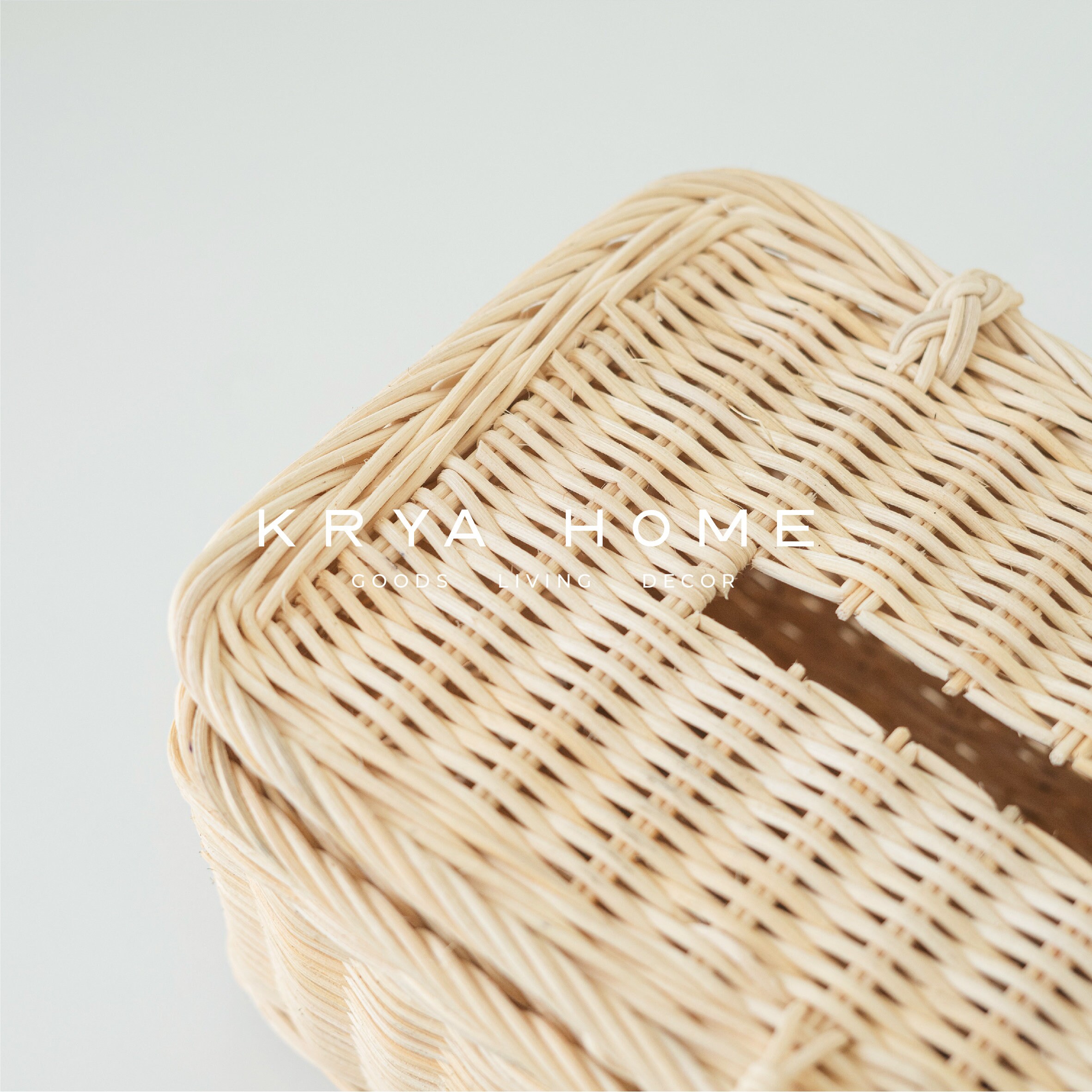 Rattan Tissue Box With Lock Tissue Box Holder Tissue Box Cover ...