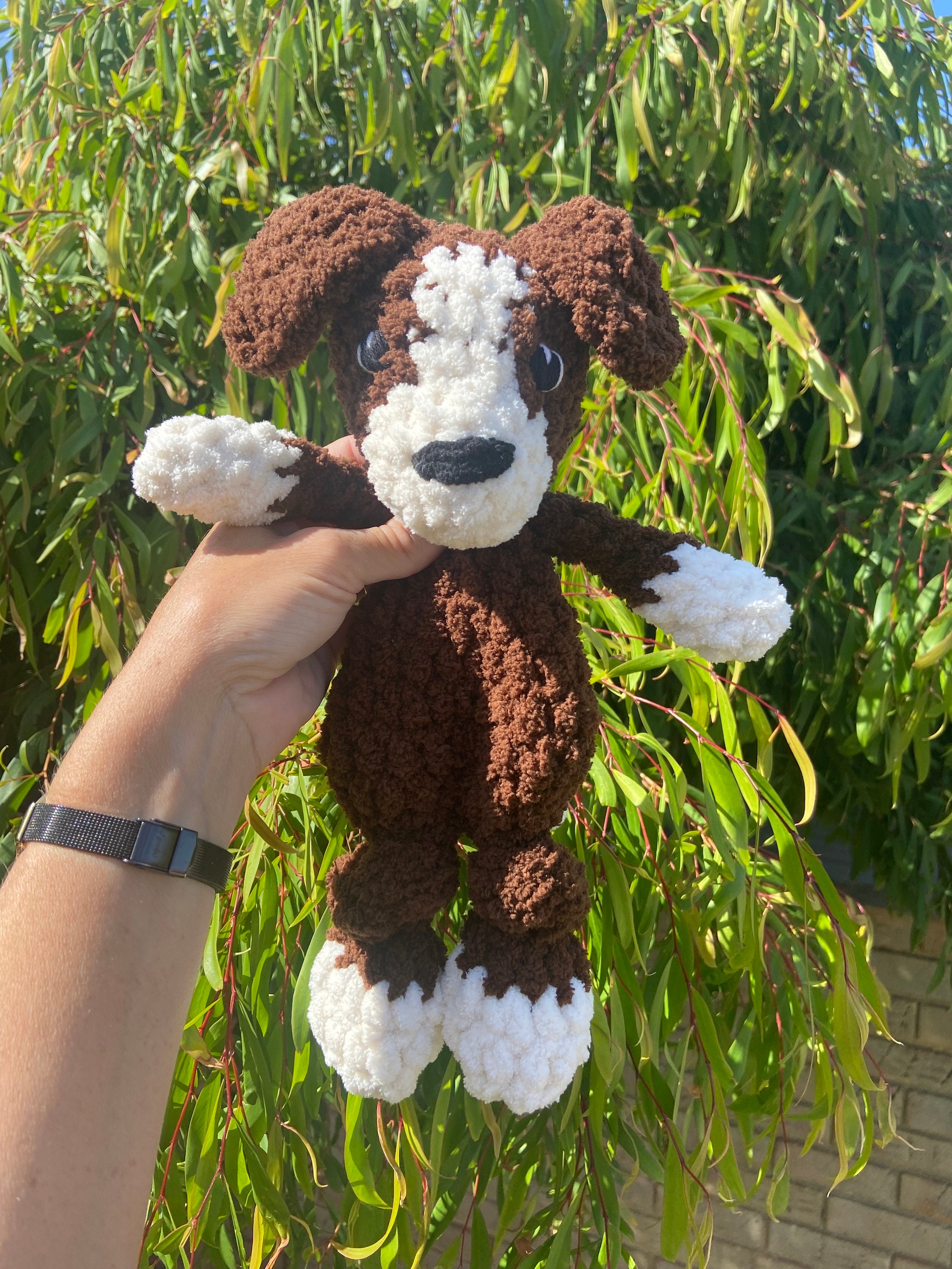 Crochet Puppy Dog Snuggler Lovey - Etsy