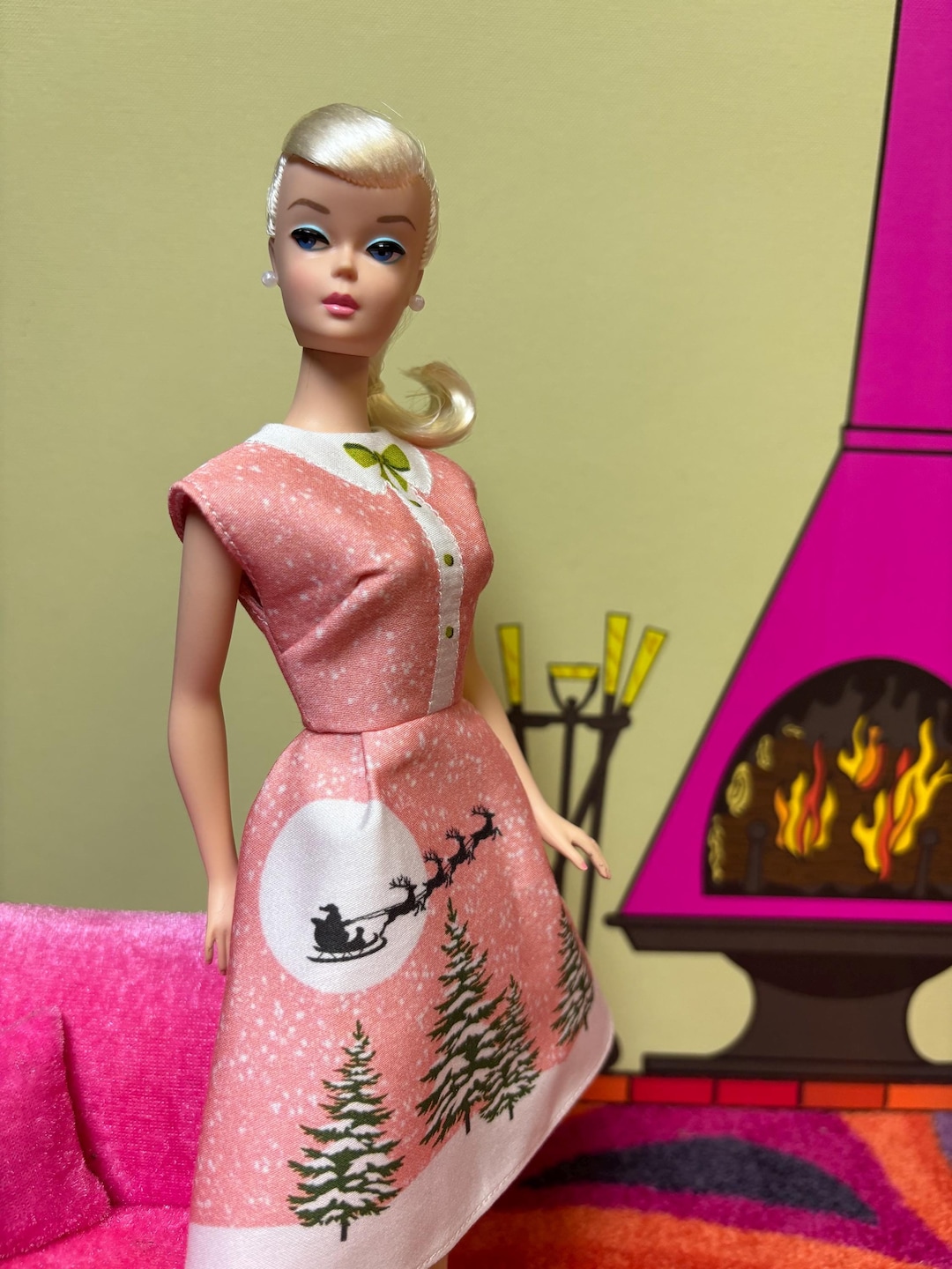 Mod Barbie Cut N Sew Dress DIY Doll Dress Sewing Panel Integrity Doll ...