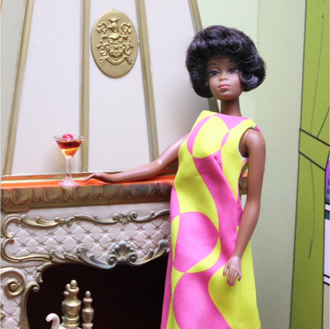 Mod Barbie Cut N Sew Dress DIY Doll Dress Sewing Panel Integrity Doll ...