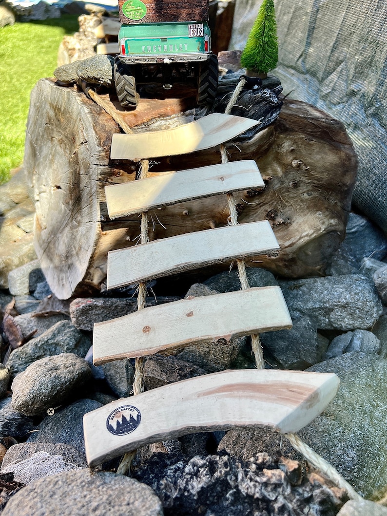 Blue Poplar Rock Crawler Bridge, RC Course Accessory, 1/24 1/18 Scale 1 ...