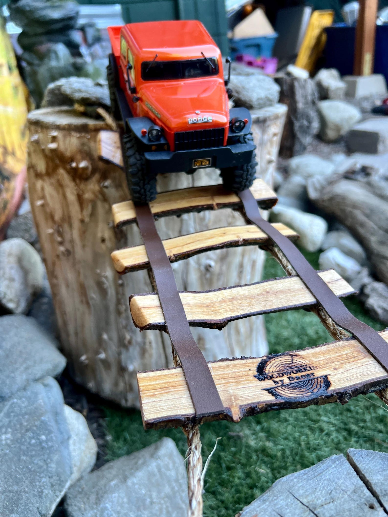 1/24, 1/18 RC Rock Crawler Bridge 1 Foot (12 Inch) Leather Tracks ...