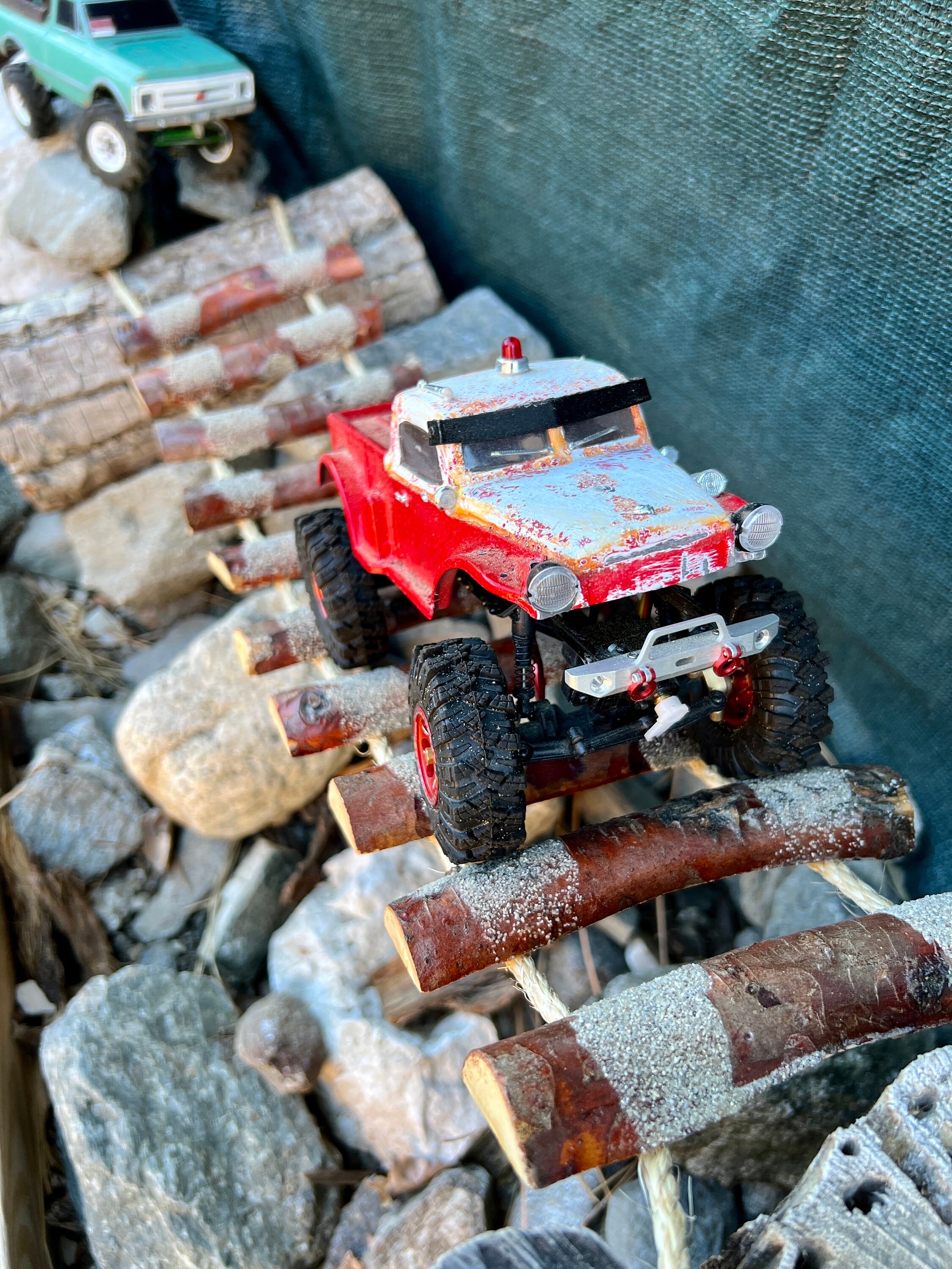 Rock Crawler Bridge 2 Pine W/sand Traction Grip. for Rcs 1/24, 1/18 ...