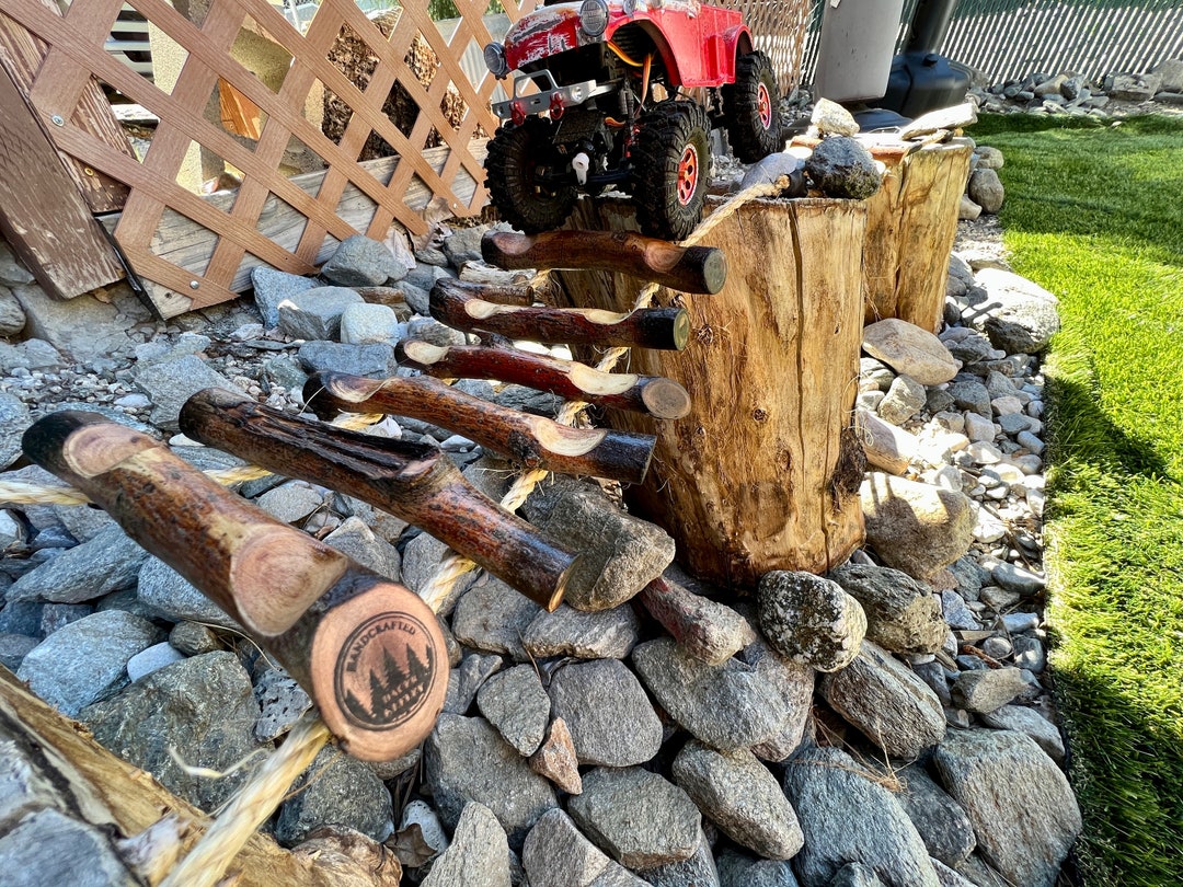 1/24, 1/18 RC SCX24 Rock Crawler Obstacle Bridge Burnt Desert Willow 10 ...