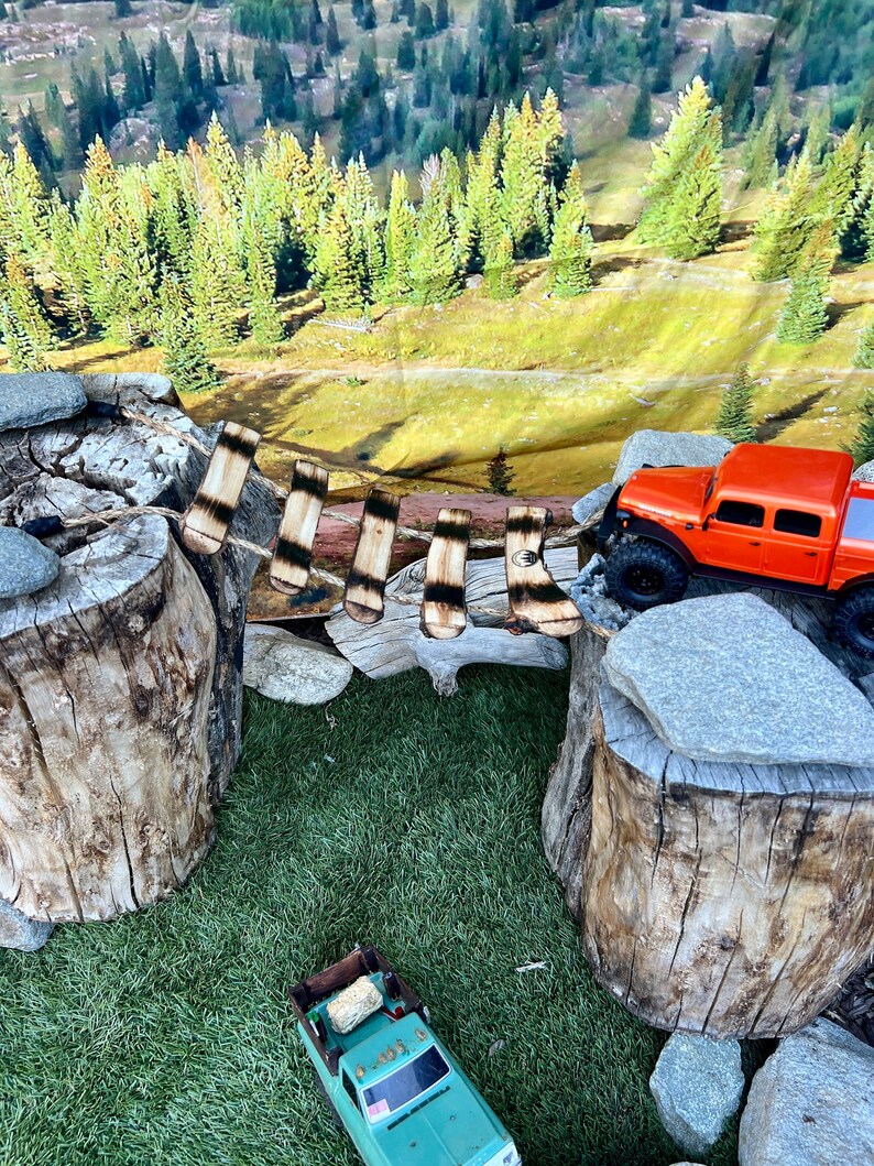 1/24, 1/18 RC Rock Crawler Bridge burnt Tracks 1 Cottonwood Obstacle ...