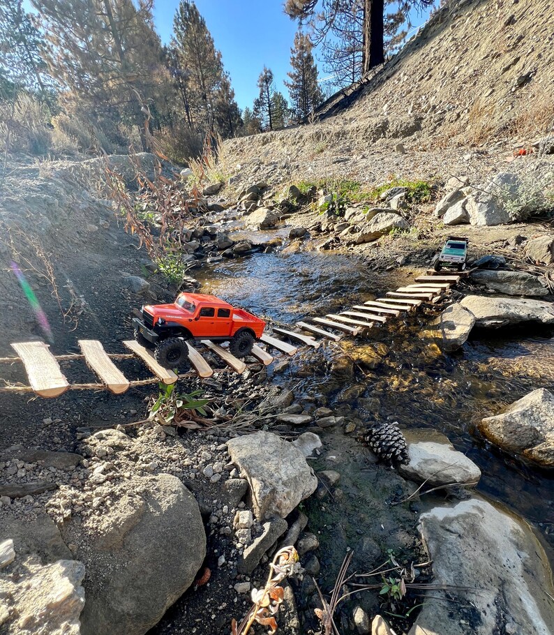 Rock Crawler Bridge 5 Foot Cottonwood Polyacrylic Stain. RC 1/24, 1/18 ...