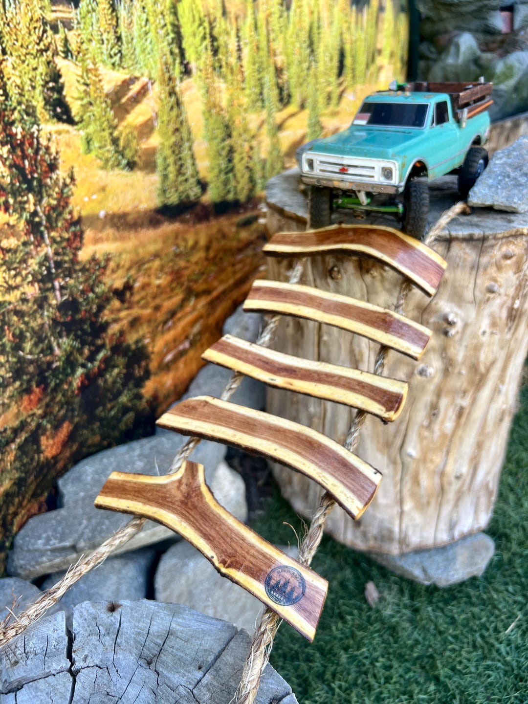 1/24, 1/18 RC SCX24 Rock Crawler Obstacle Bridge Honey Misquite 1 Foot ...