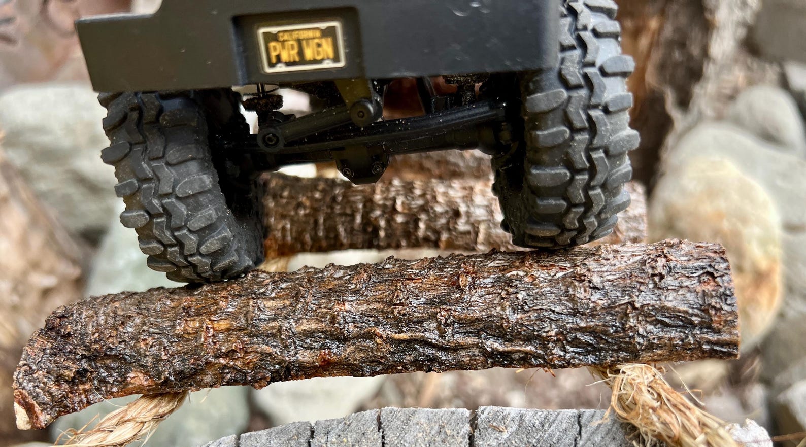 1/24, 1/18 RC Rock Crawler Bridge 1 1/2 Foot Rattlesnake Bark (18 ...