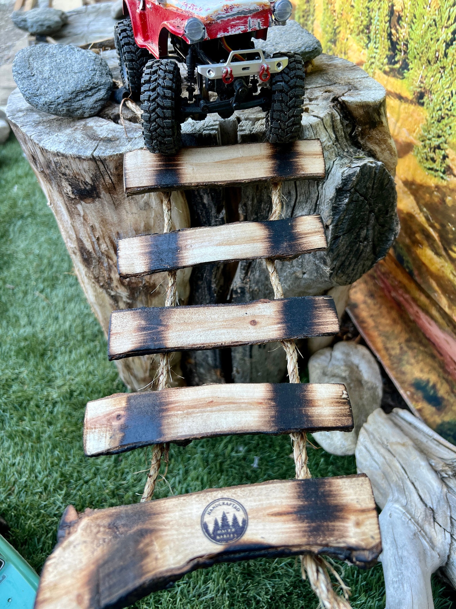 1/24, 1/18 RC Rock Crawler Bridge burnt Tracks 1 Cottonwood Obstacle ...