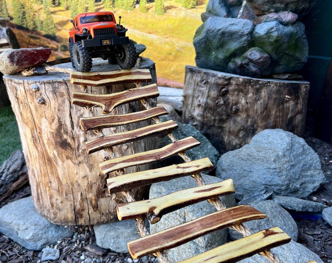 1/24, 1/18 RC SCX24 Rock Crawler Obstacle Bridge Honey Misquite 2 1/2 ...