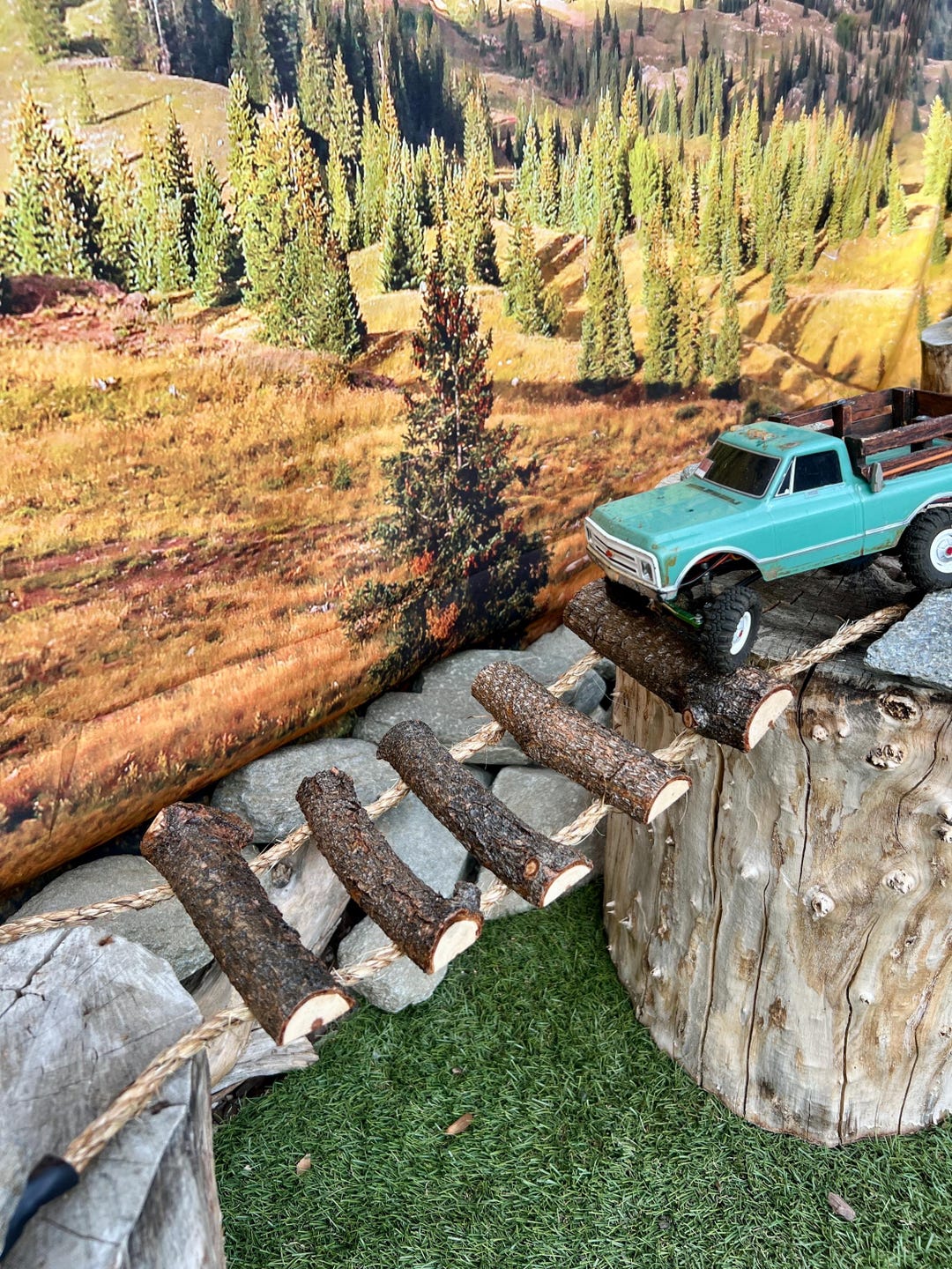 1/24, 1/18 RC Rock Crawler Bridge 1 Foot Rattlesnake Bark Cottonwood ...