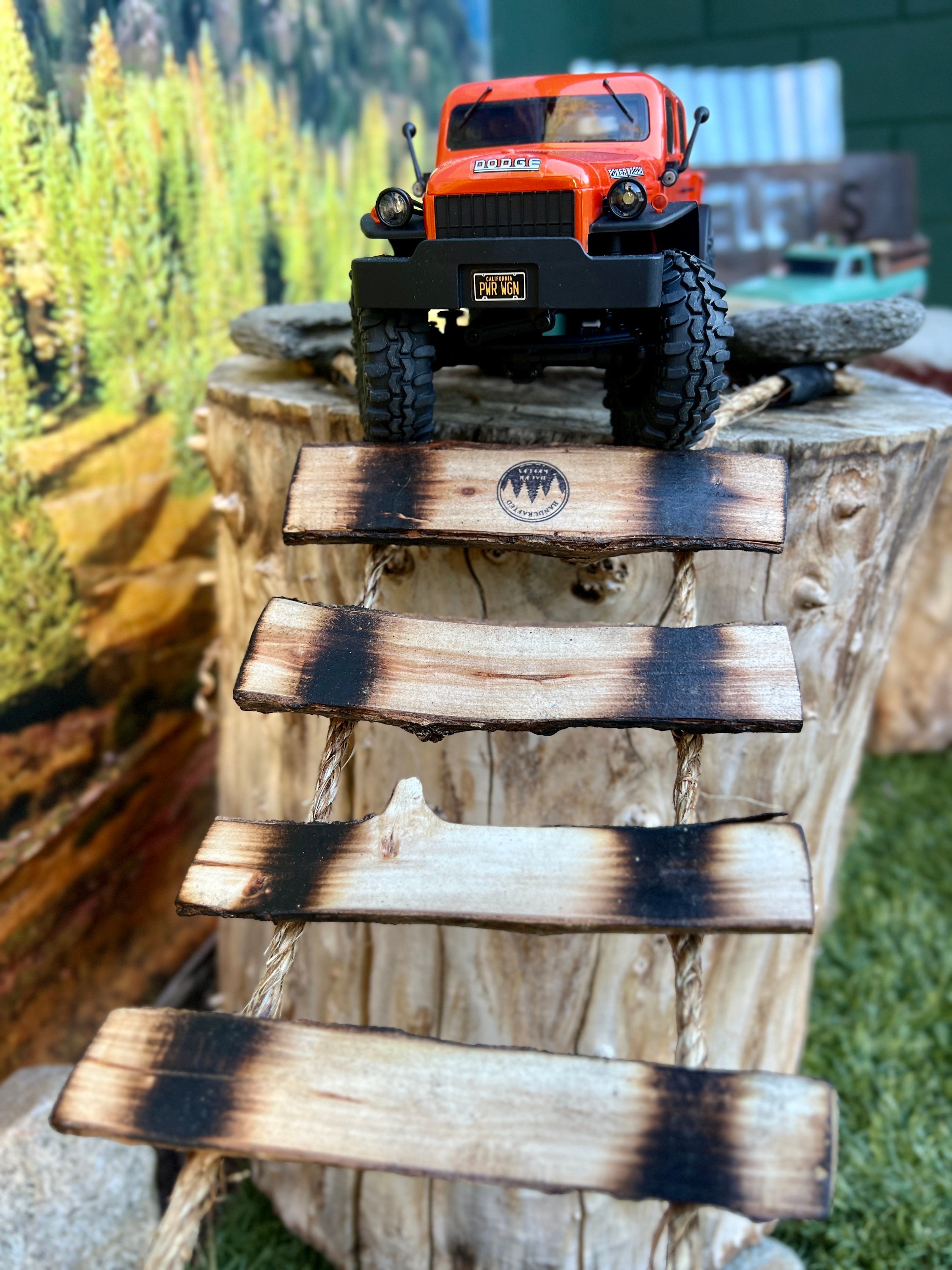 1/24, 1/18 RC Rock Crawler Bridge burnt Tracks 1 1/2cottonwood Obstacle ...