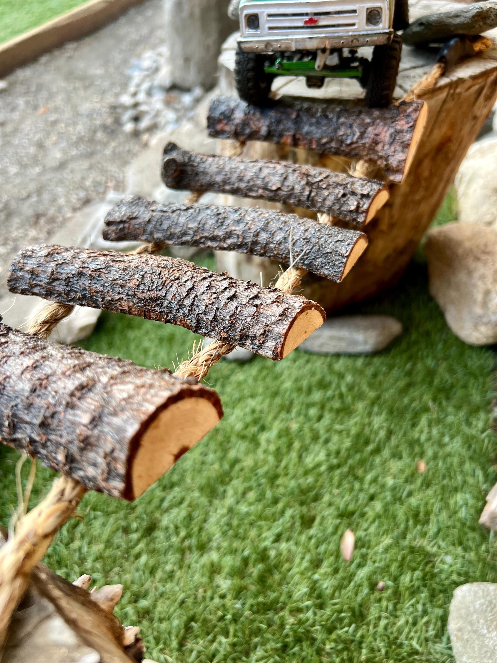 1/24, 1/18 RC Rock Crawler Bridge 1 Foot Rattlesnake Bark Cottonwood ...