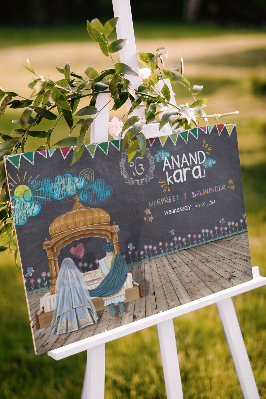 Sikh Welcome Wedding Sign Anand Karaj as Anand Karaj Welcome Sign, Sikh ...