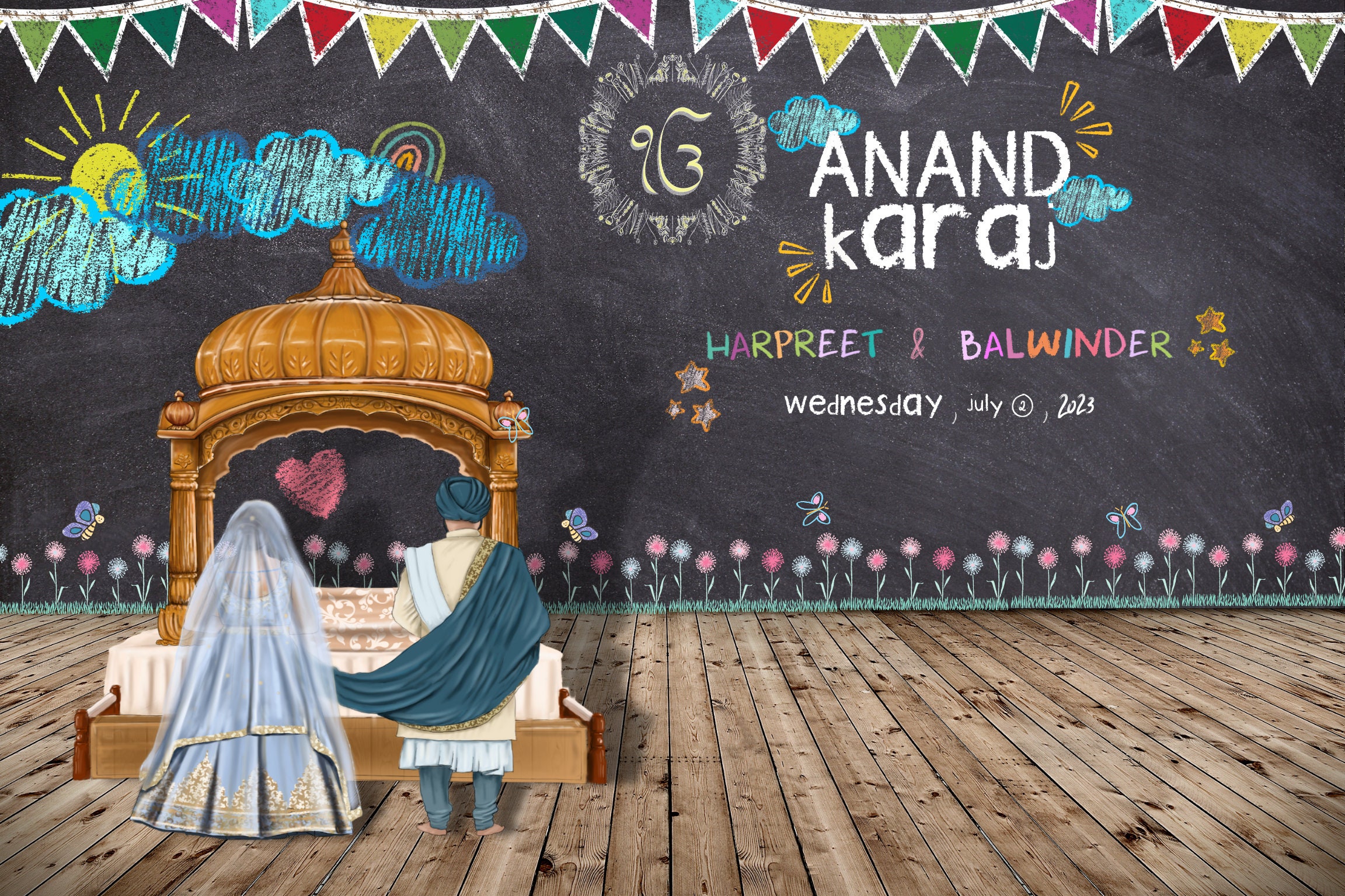 Sikh Welcome Wedding Sign Anand Karaj as Anand Karaj Welcome Sign, Sikh ...