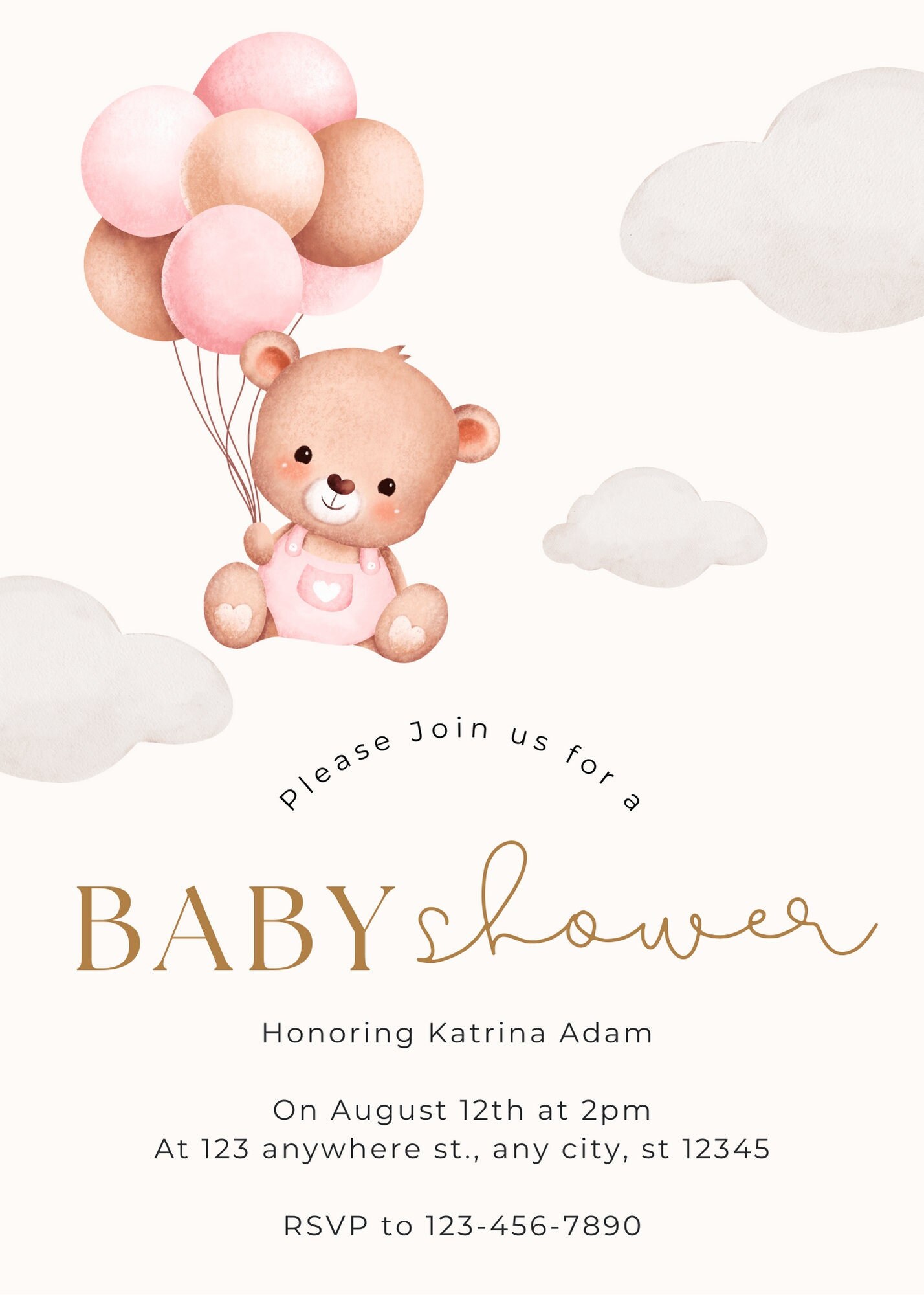 Baby Shower Invitation, Baby Shower Invite, Gender Neutral Baby Shower ...