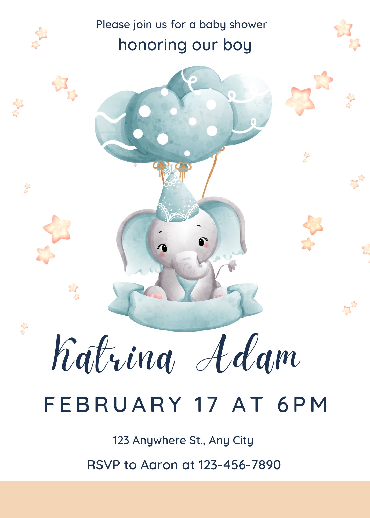 Baby Shower Invitation, Baby Shower Invite, Gender Neutral Baby Shower ...