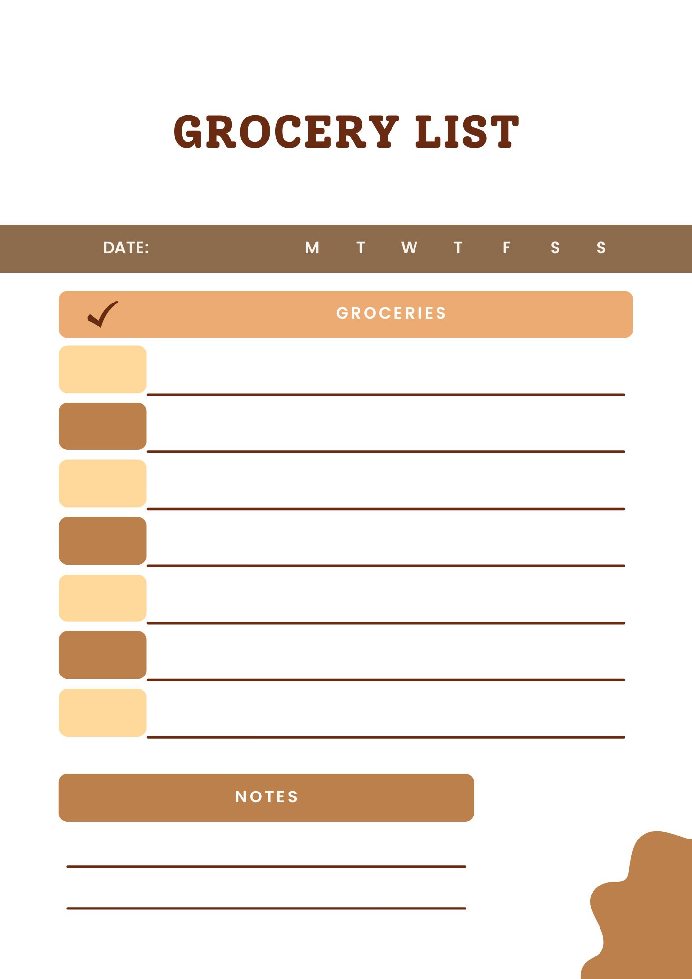 Meal Planner Printable, Daily Food Journal, Grocery List, Meal Prep ...