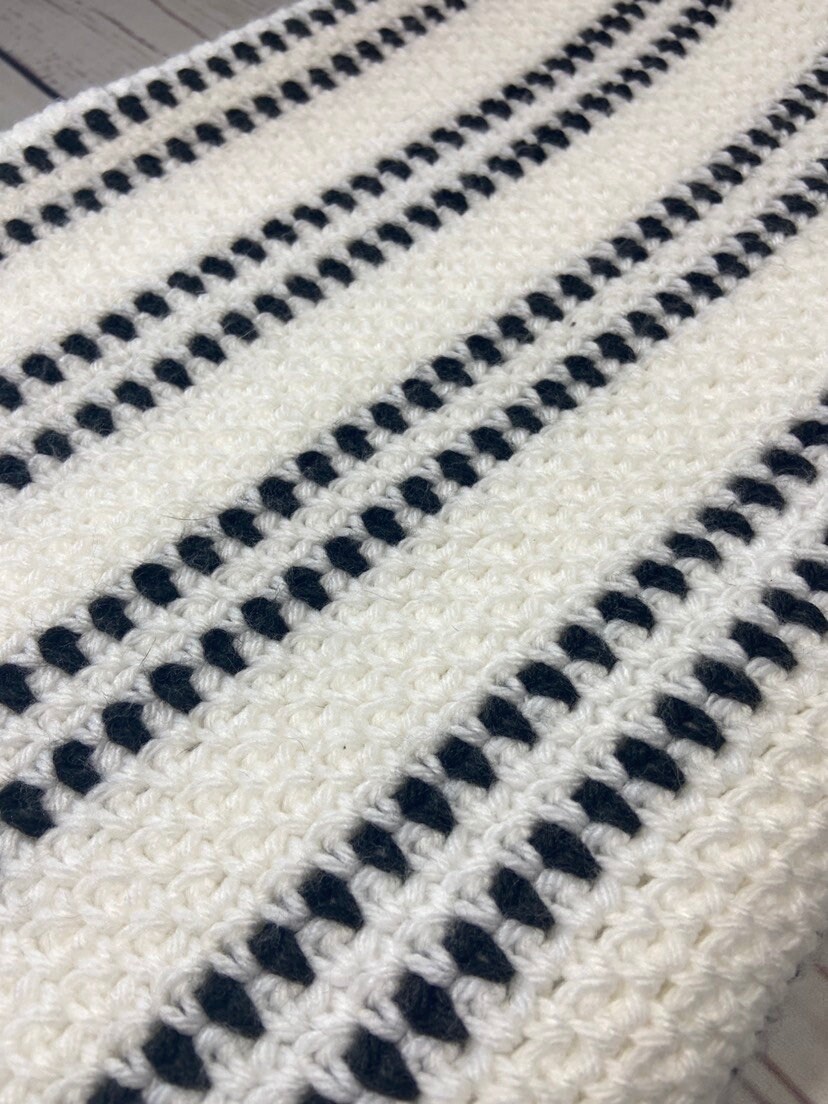 Modern Crochet Throw - Etsy