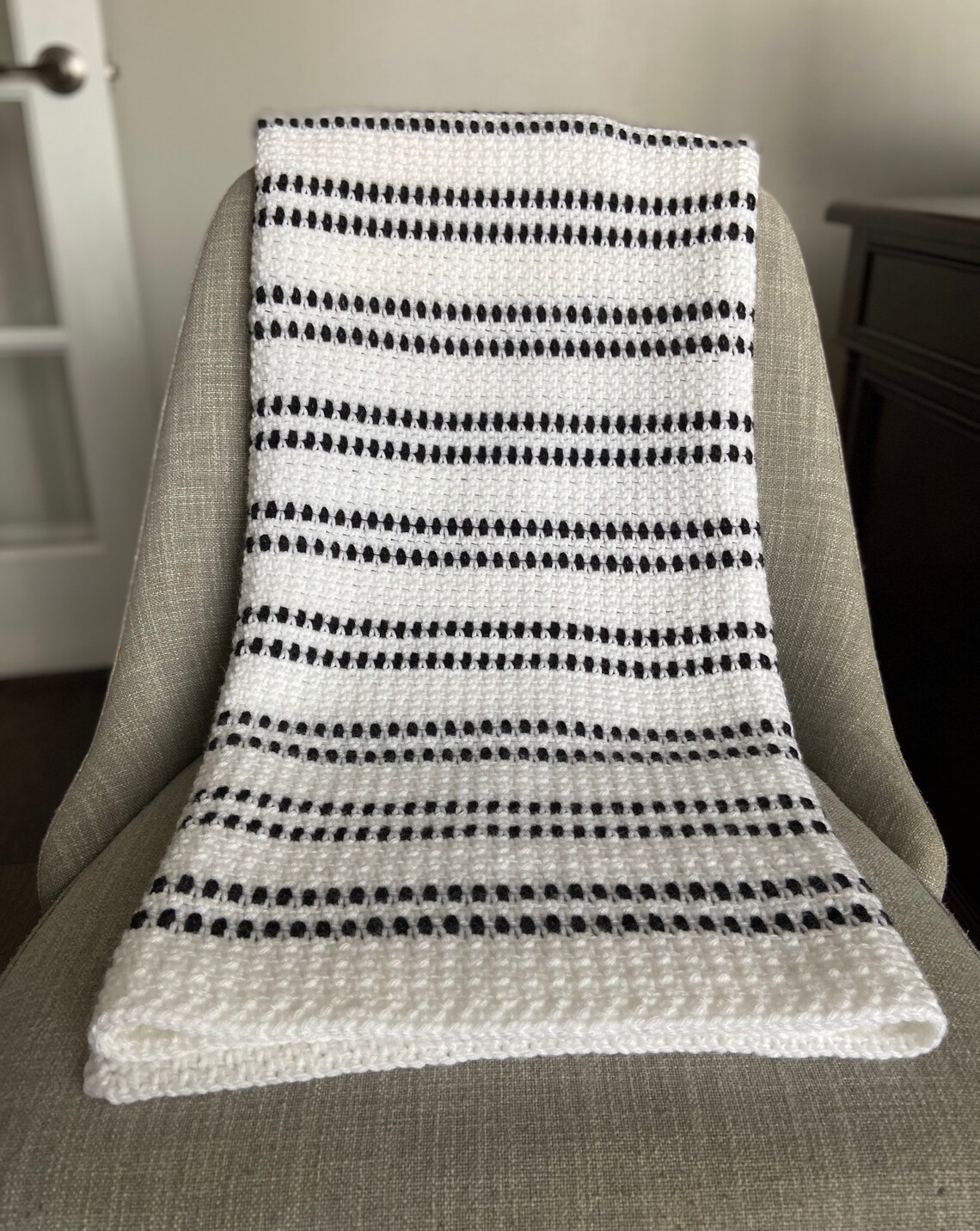Modern Crochet Throw - Etsy