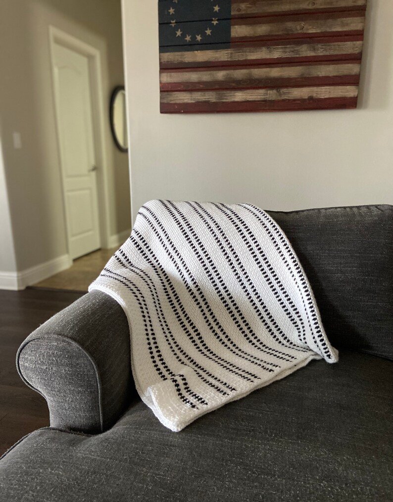 Modern Crochet Throw - Etsy