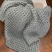 Waffle Stitch Throw Blanket Hand Crocheted - Etsy