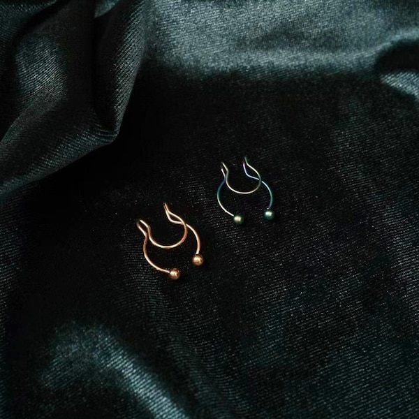 Fake Bridge Piercing - Etsy