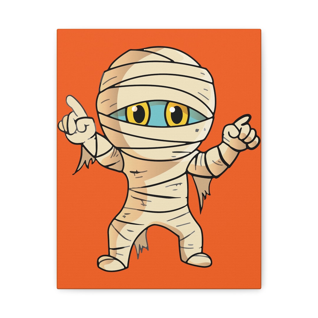 Morton the Mummy Gallery Wrapped Wall Art for Kids Room Decor - Etsy