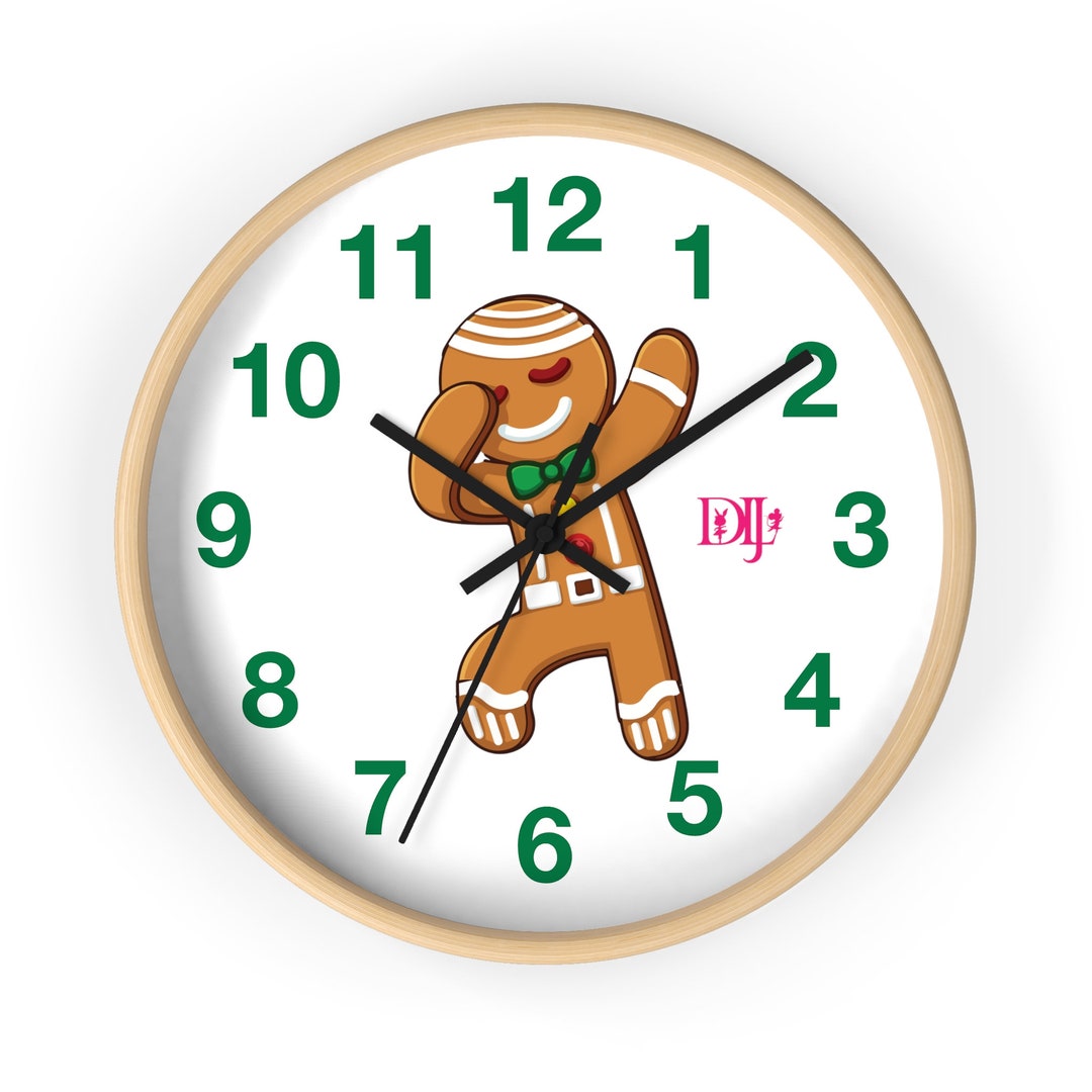 Greg the Gingerbread Wall Clock - Etsy