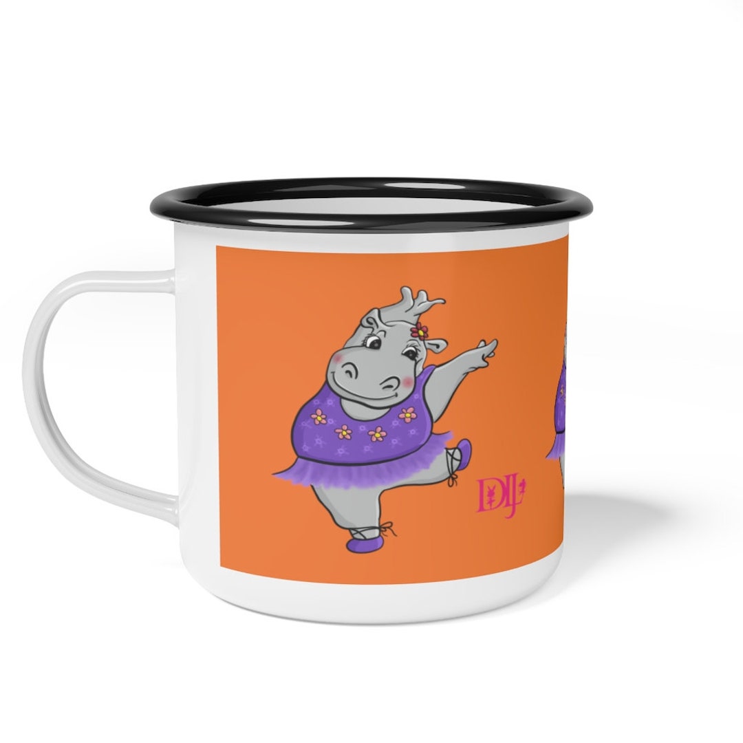 Hailey the Hippo Enamel Camp Cup - Etsy