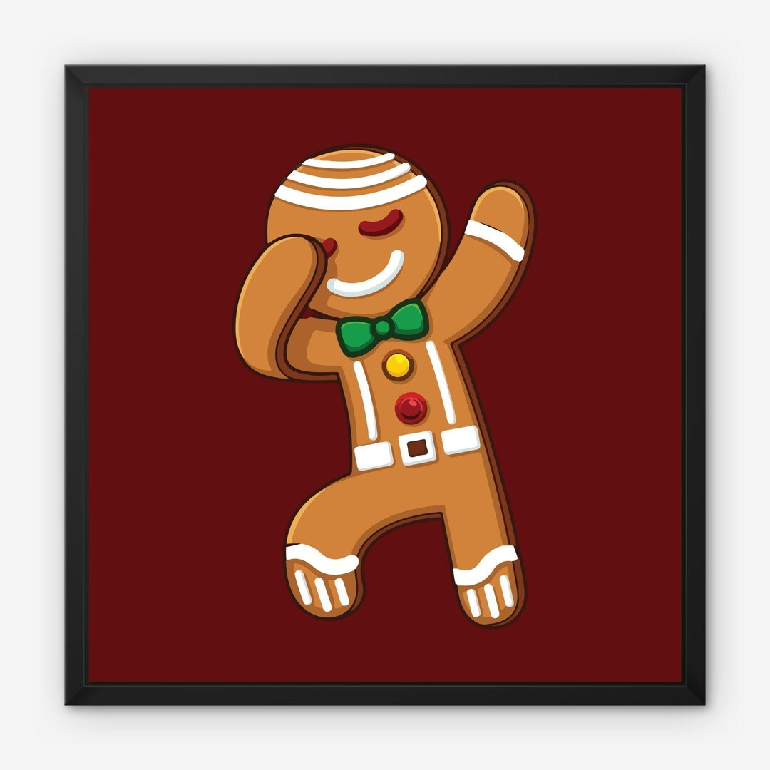 Greg the Gingerbread Canvas by Dancing Littles Jungle - Etsy